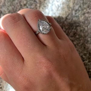 Pandora | Jewelry | Pandora Pear Shaped Ring | Poshmark
